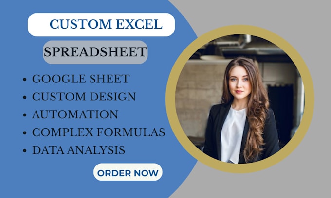 Create custom excel spreadsheet and googlesheets,excel dashboard,with ...