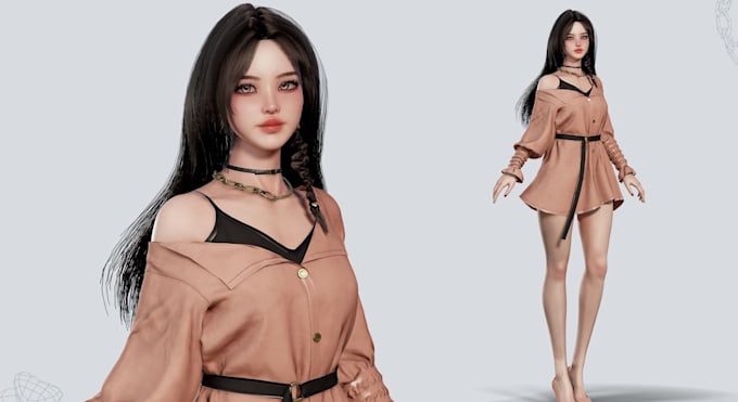 Create 3d character for unreal engine and vtuber by Kaljordan | Fiverr