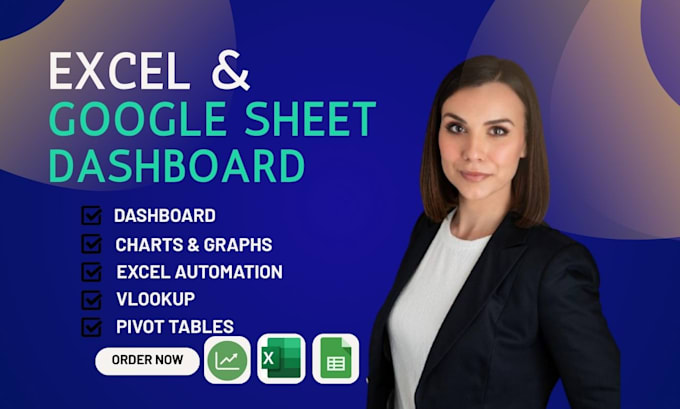 Create Excel Dashboard Vlookup Pivot Table Graphs Chart By Queen Analytics Fiverr