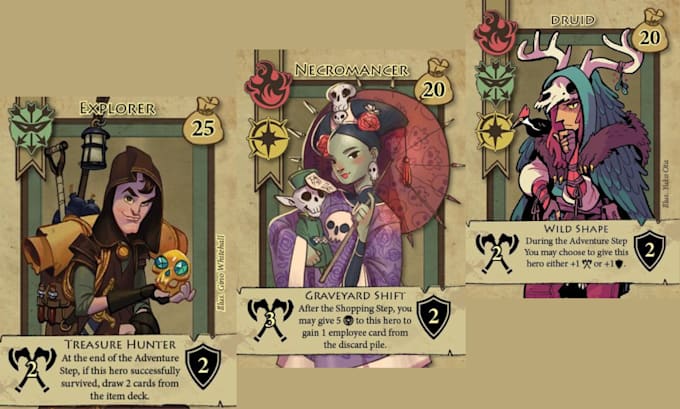 Draw card game design, card game art, trading card game, board game ...