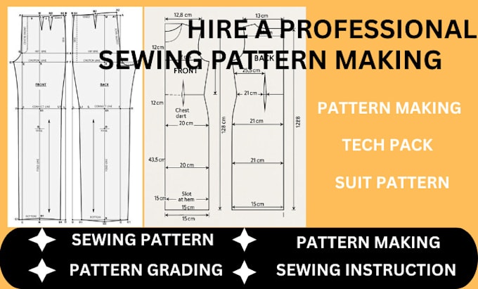 Be your digital sewing pattern maker pattern grade for any types of ...
