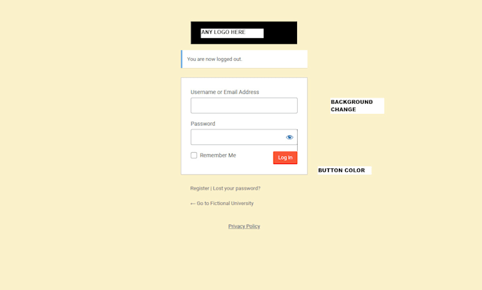 Custom wordpress login page by Mohamedazhaan | Fiverr