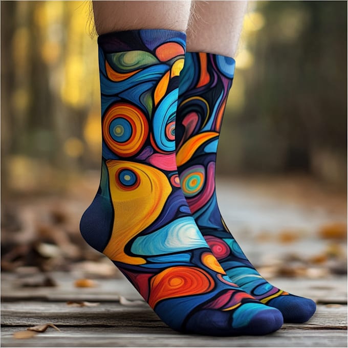 Design unique sock for you by Alyssiayoung | Fiverr