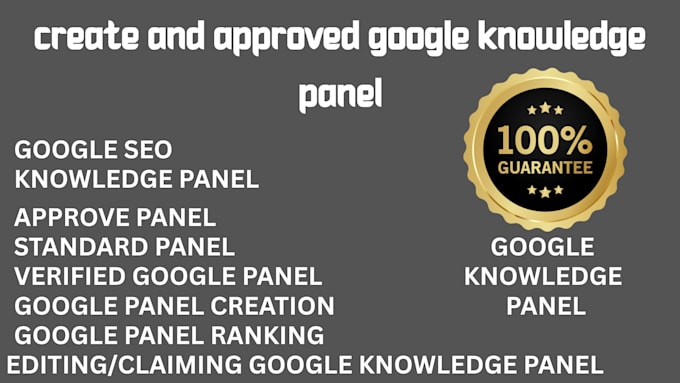 Create a google knowledge panel that shows your name, photo, and ...