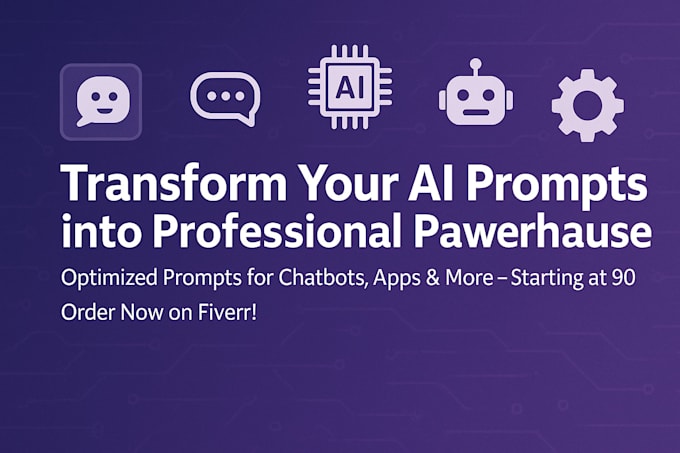 Write custom prompt for your project by Mohitbasodiya | Fiverr