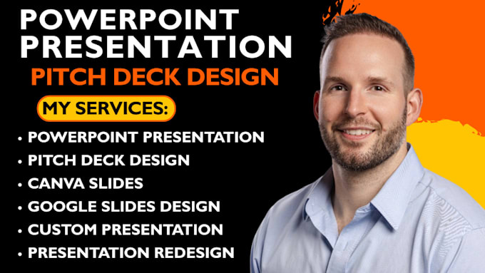 Design powerpoint presentaion pitch deck google slides canva slides presentation by Scottpolack ...