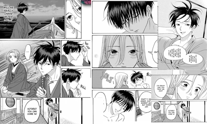 Draw anime manga page comic strip manga panel manga storyboard comic ...