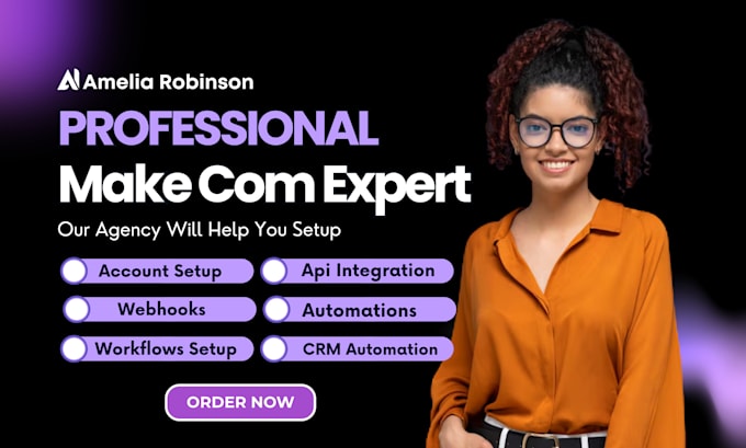 Setup make com automation, make automation, make expert, make com, made com by Ameliarobinson9 ...