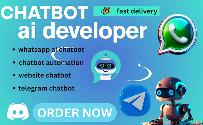Create ai chatbot whatsapp discord telegram chatbot whatsapp automation chatbot by Kayode_willia ...