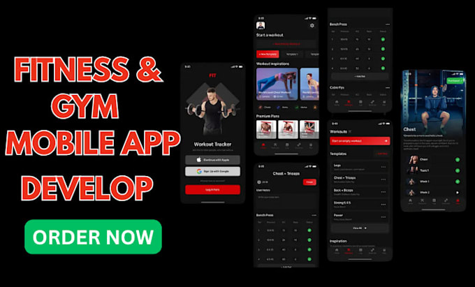 Fitness and gym app fitness app gym app health and fitness app by ...