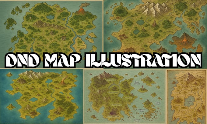 Create fantasy dnd map design world map battlemap dnd world map ...
