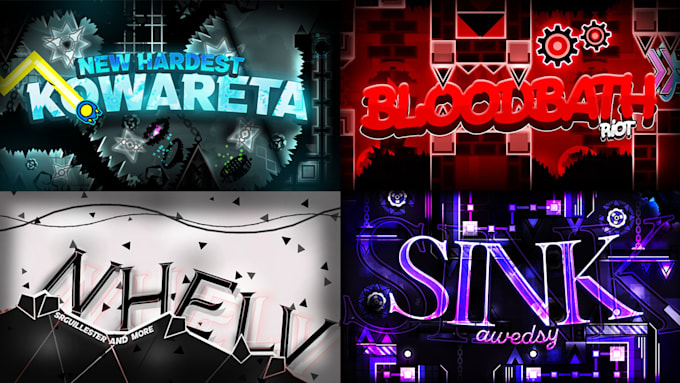 Create a geometry dash thumbnail for you by Itssnoticx | Fiverr