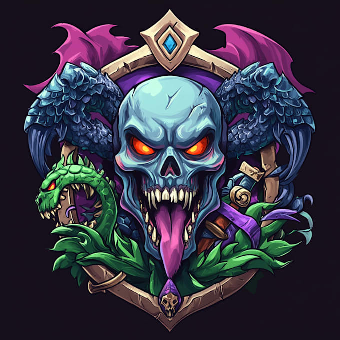 Create a fantasy game logo and branding by Kelseylmes | Fiverr