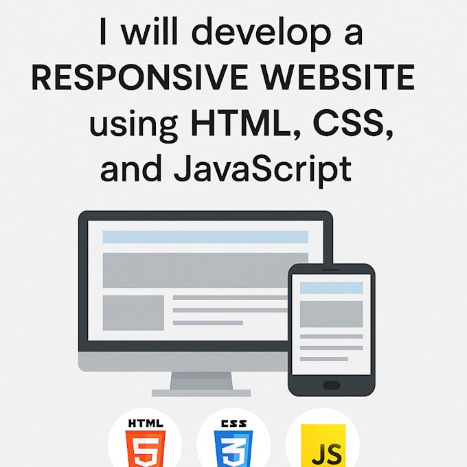 Develop a responsive website using html, css, and javascript by Abdulrahman318 | Fiverr