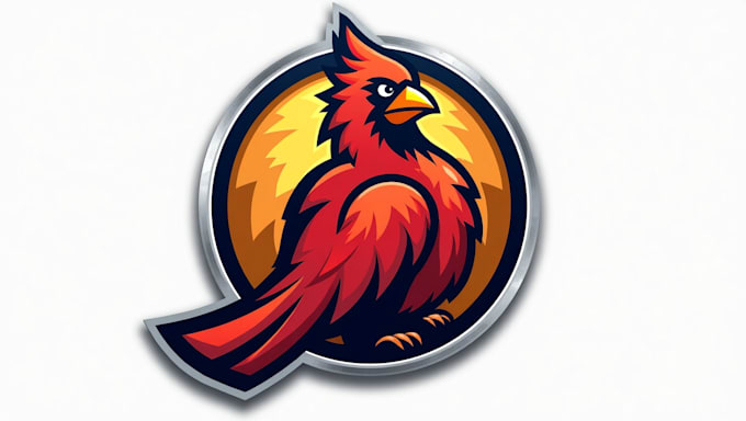 Design outstanding cardinal bird mascot logo with express delivery by ...