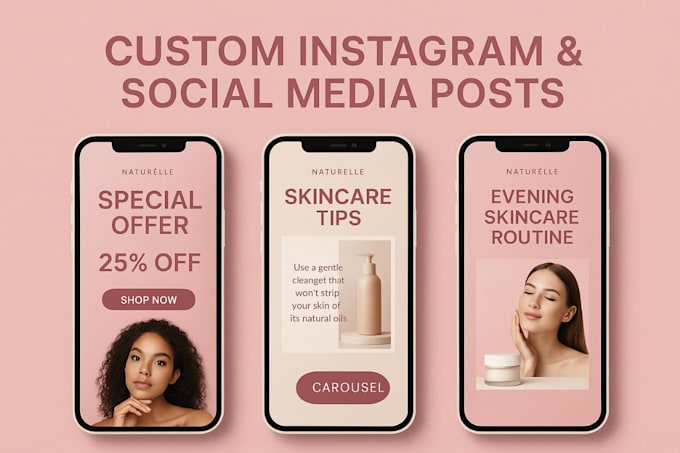 Create scroll stopping instagram graphics by Marienight123 | Fiverr