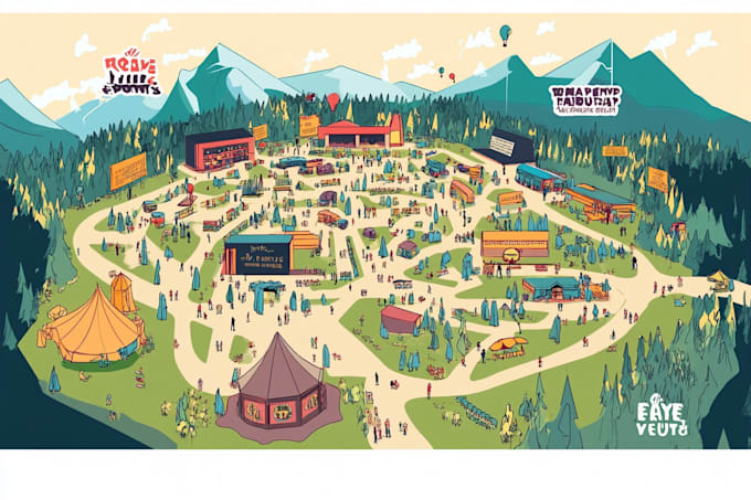 Draw a custom vector map of any place illustration by Athanofv | Fiverr