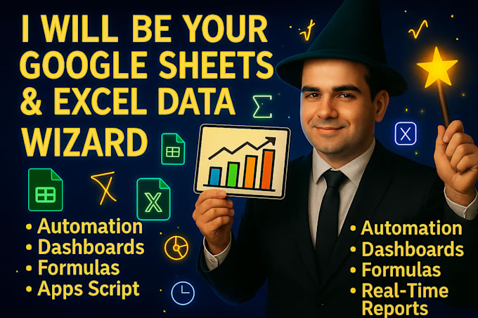 Be your excel and google sheets data wizard by Yahiaomar1 | Fiverr