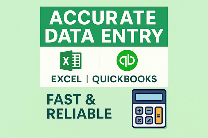 Do accurate data entry and accounting tasks in excel by Nadeemshah412 ...