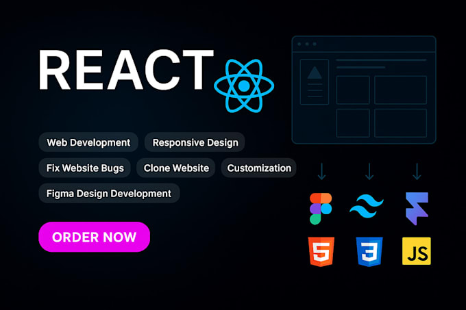 Create web apps with react using tailwind, framer motion by Yousaf_146 | Fiverr