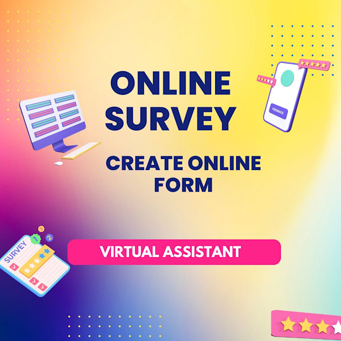 Create a google form, qualtrics, survey form, survey monkey ...