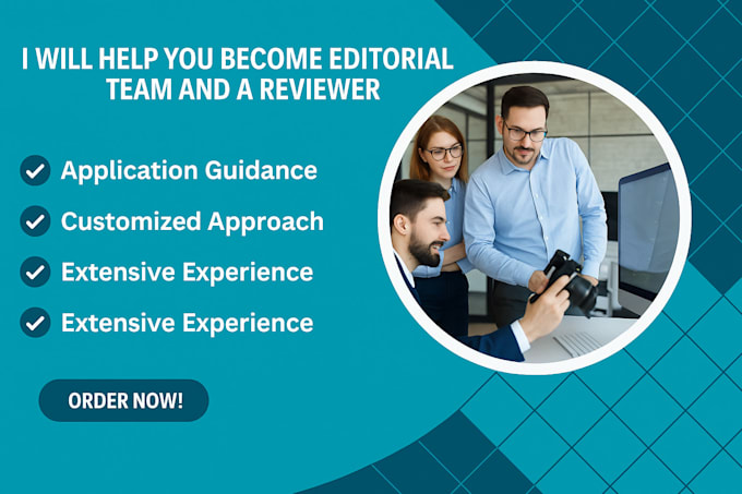Help you become an editor or peer reviewer in a peer reviewed journal ...