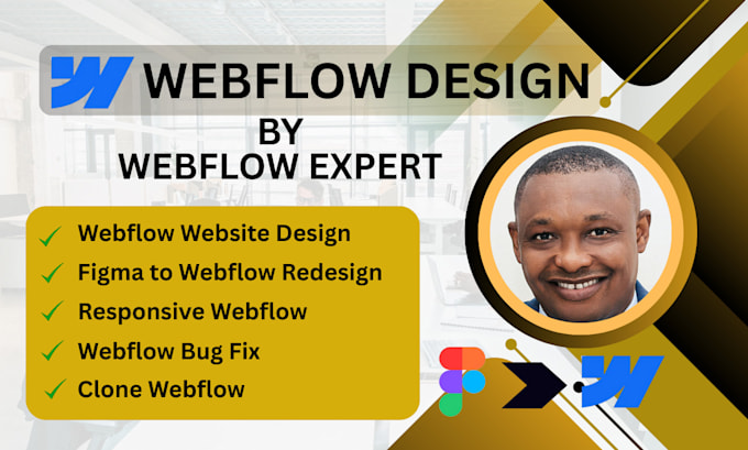 Create webflow design figma to webflow webflow redesign as webflow developer by Emmanuelraph442 ...