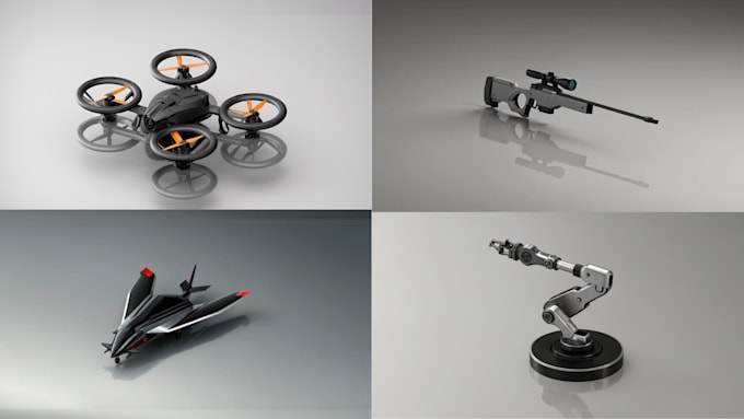 Create realistic 3d models, renders, animations using solidworks, keyshot