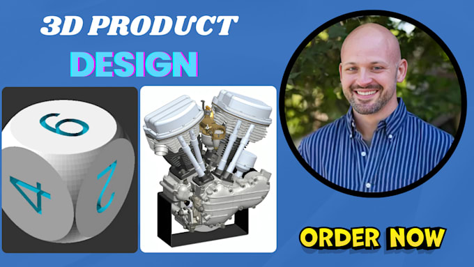 Design precise 3d cad models, stl files for product prototyping and 3d printing by Henryfiny ...