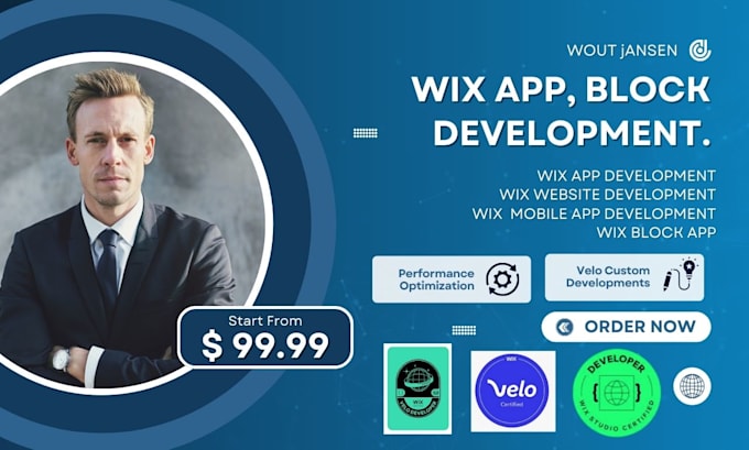 Develop wix website with wix velo, do wix block app, wix mobile app, wix expert by ...