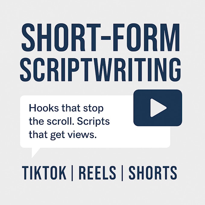 Write short video scripts with viral hooks by Sxswkr | Fiverr