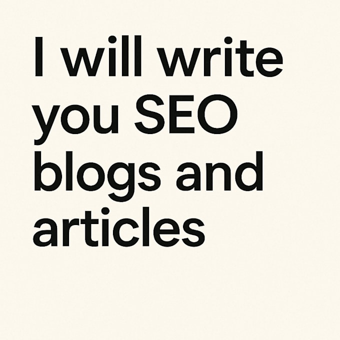 Write seo articles, blogs, content writing by Jacklouis0 | Fiverr
