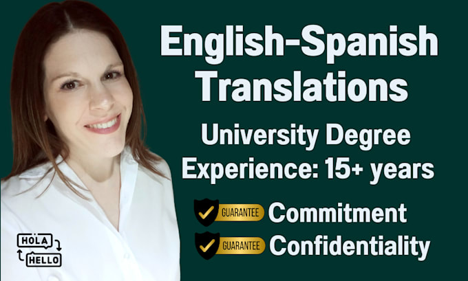 Translate from english into spanish pdf, word, jpg formats by ...
