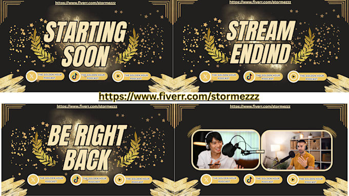 Design custom tiktok, streamyard, streamlabs, obs overlays for your ...