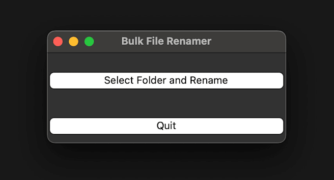 Create a custom bulk file renamer app by Levibmackay | Fiverr