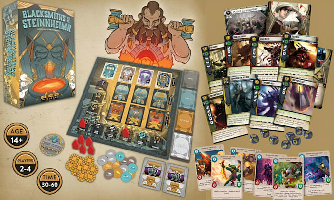 Custom tabletop board game design card game tcg playing cards rule book ...