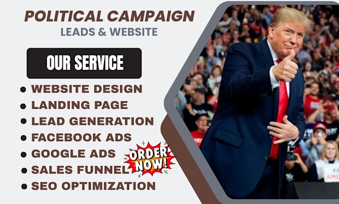 Design a modern political campaign website for your party, election ...