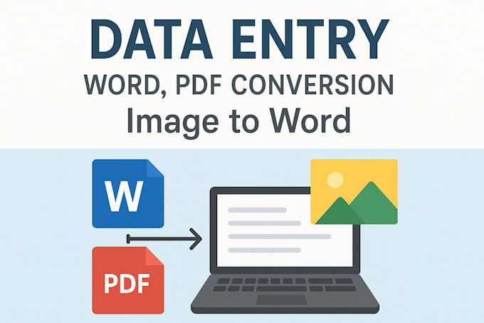 Data entry fast typing and file conversion by Mk_halepoto | Fiverr
