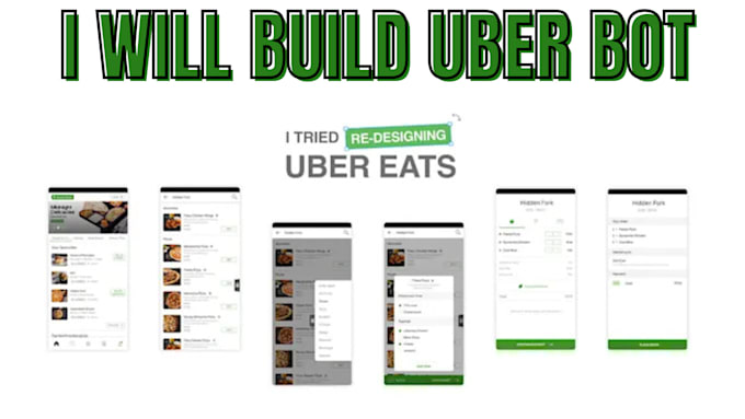 Build a strong uber, lyft, zifty, and temu automation bots with webbased contro by Brandon ...