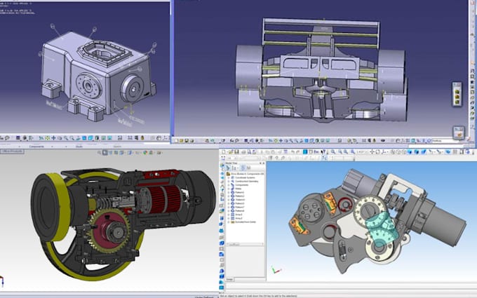 3d cad fusion 360 in solidworks inventor model 3d hard surface catia 2d drawing by Thomas_fordix ...