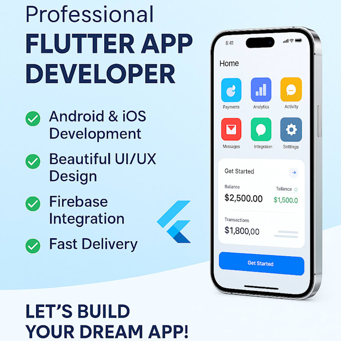 Develop flutter mobile apps by Hassankhan064 | Fiverr Develop flutter mobile apps by Hassankhan064 | Fiverr