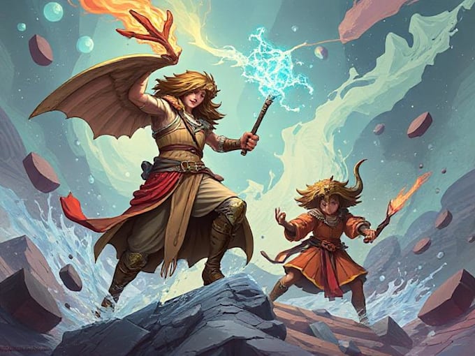 Draw you splash art, cards, dnd, banners, visual novel art by ...