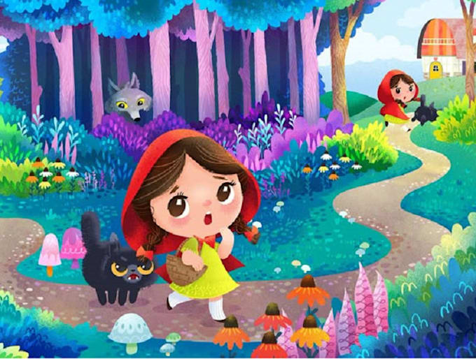 Drow children book illustration and kids book illustration by ...