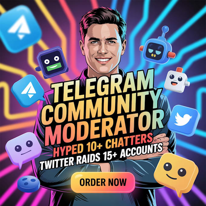 Mod chat engage create sticker raiding meme coin tg project community ...