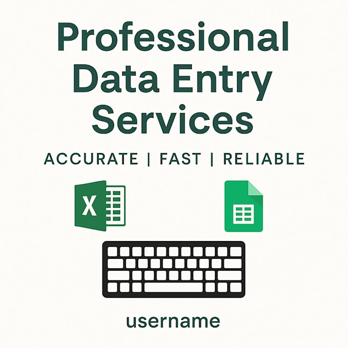 Perform accurate and efficient data entry tasks for you by Manndesai1 | Fiverr