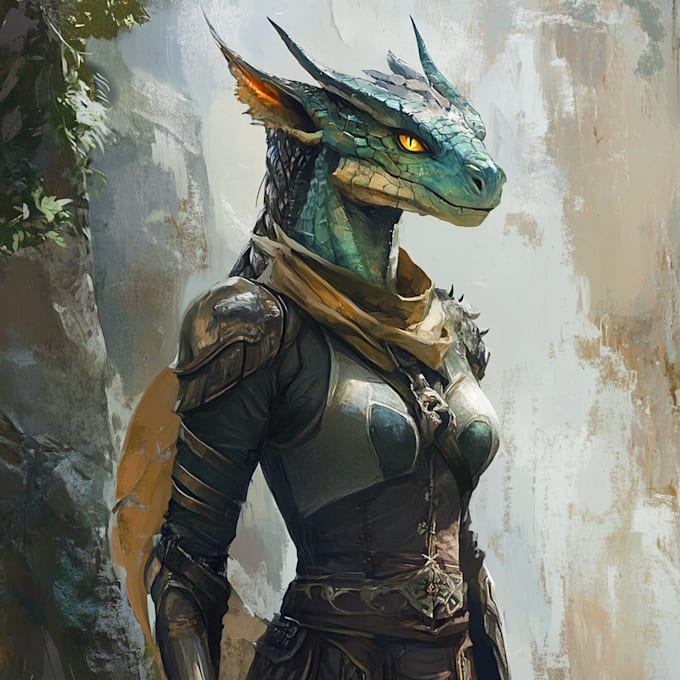 Draw dnd character art illustration, dnd party, fantasy, game art by ...