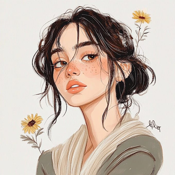 Draw illustration style portrait by Avseal_896 | Fiverr