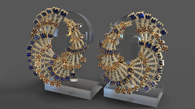 Create 3d cad jewelry design for 3d printing by Syedahadali759 | Fiverr
