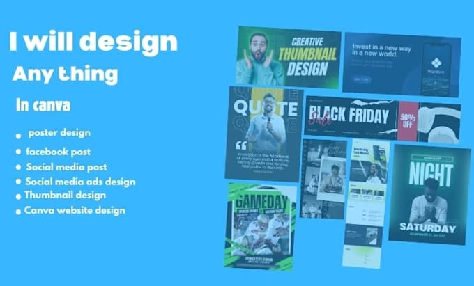 Design anything using canva by Moeed207 | Fiverr