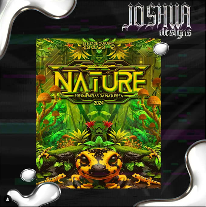 Psychedelic art, and flyers for psytrance party by Joshuadesigns01 | Fiverr